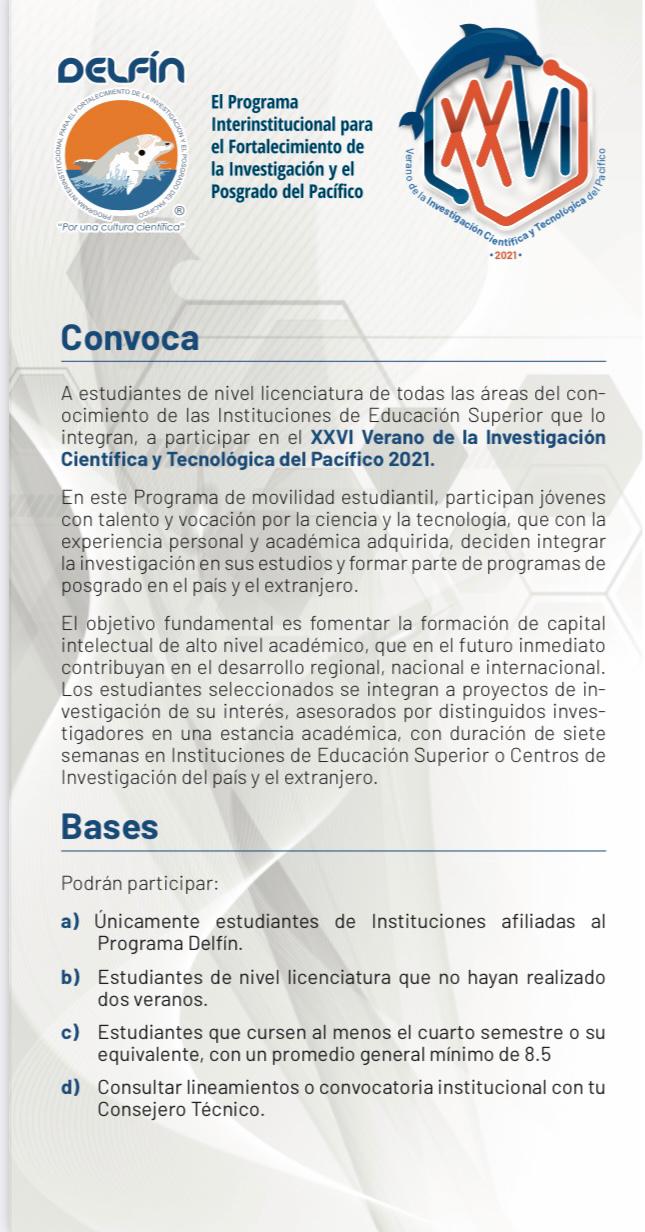 El Programa Delfin – Facultad de Ciencias de la Tierra y el Espacio